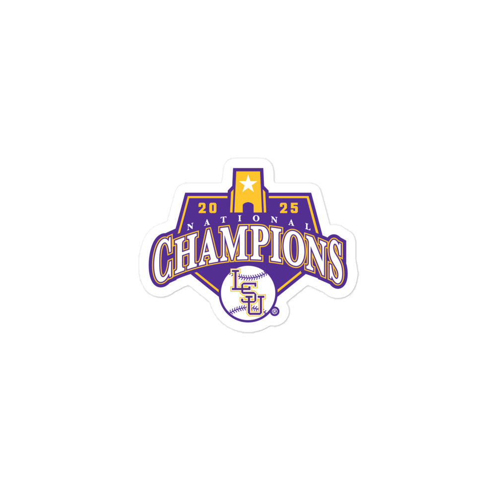 LSU Baseball National Champions Logo Sticker – Gameday Stripes