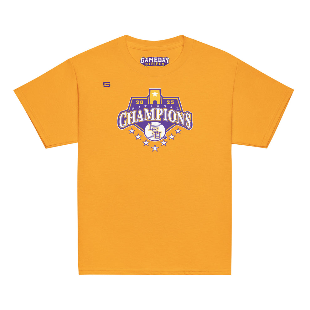LSU Baseball National Champions Logo T-Shirt - Youth – Gameday Stripes